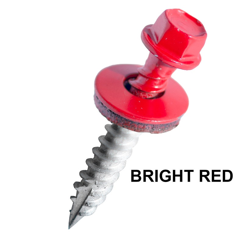 Metal Roofing Screws - 500 Count per Order- Free 1/4" Bit Included ...