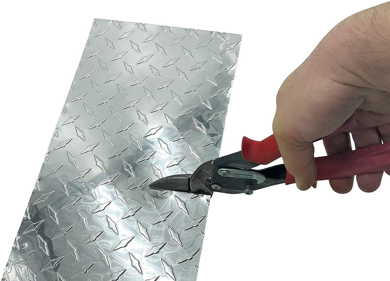 0.025 (thin) X 10 FT Embossed Aluminum Diamond Checker Plate Sheet ...