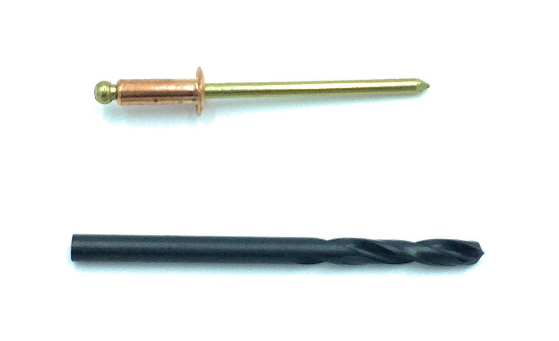 Copper Pop Rivet With Brass Mandrel #44 (1/8" Diameter X 1/4" Grip) for ...