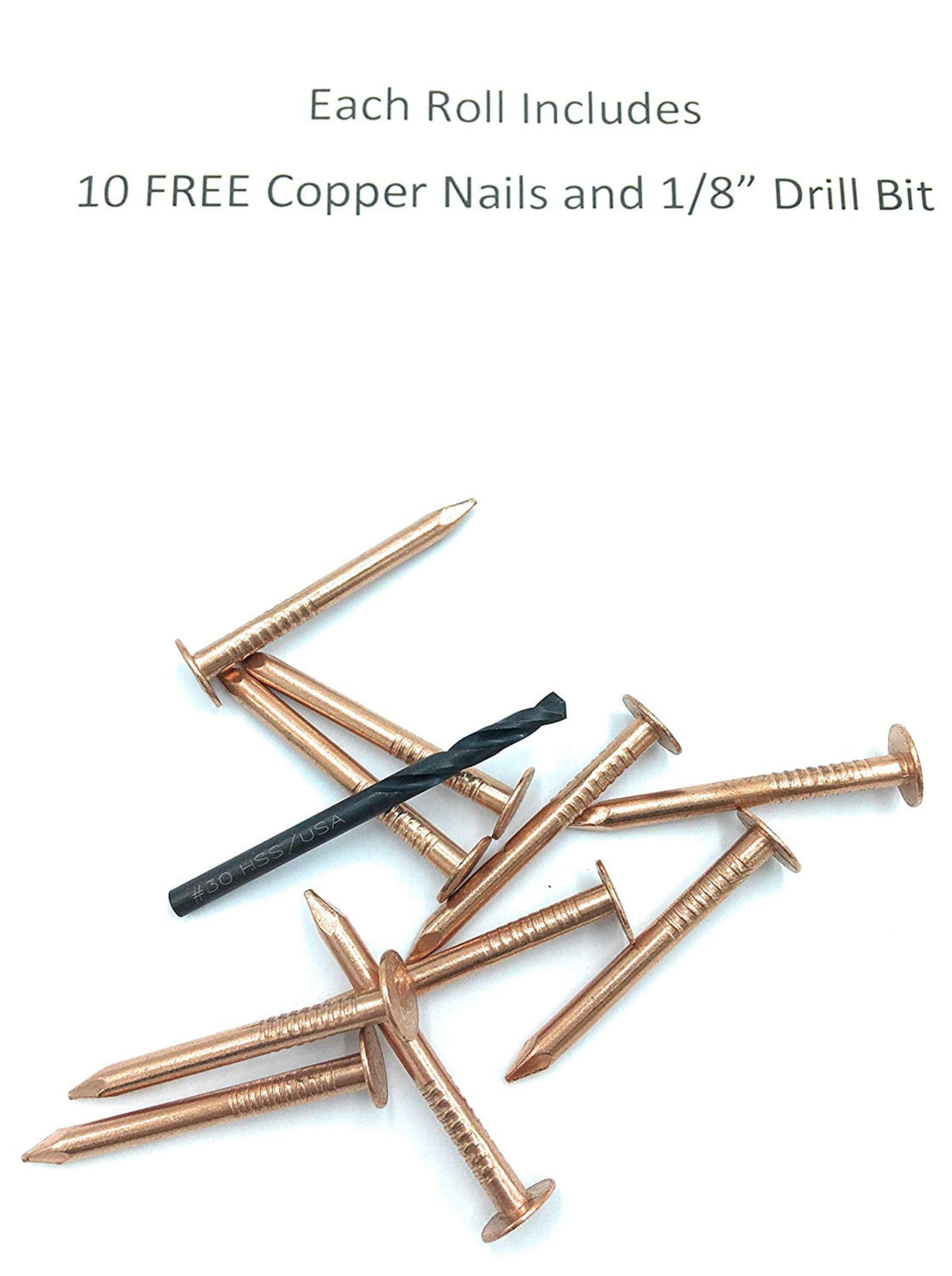 Copper Rolls - 10FT Long - Multiple Widths - 16oz (24-gauge) & 20oz (22 ...