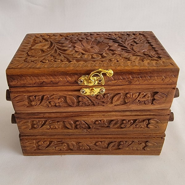 Carved Jewelry Box - Etsy