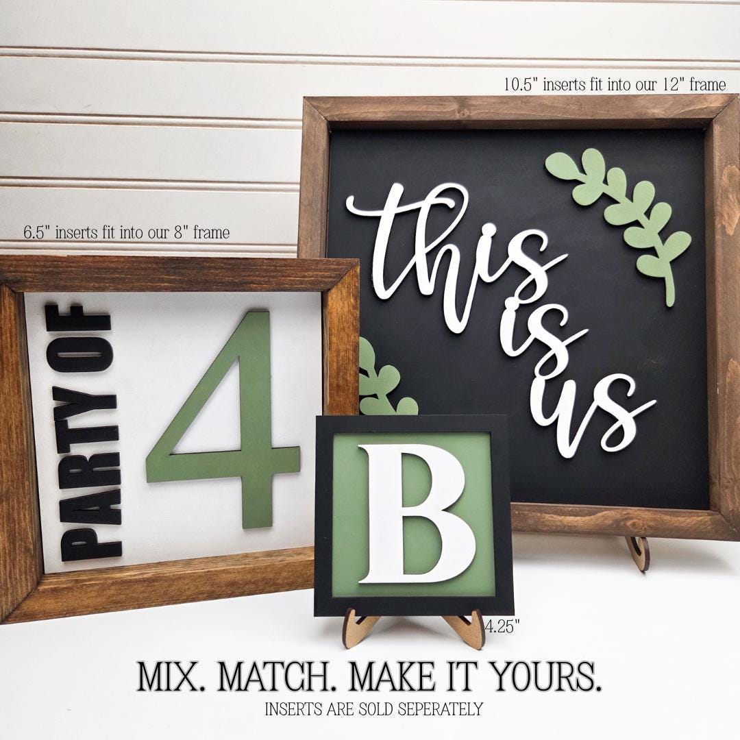 DIY Interchangeable Wooden Frame: Farmhouse Decor, Seasonal Inserts - Etsy