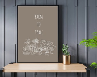 Farm to Table Art | Etsy