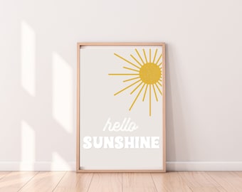 Hello Sunshine Wall Art - Etsy