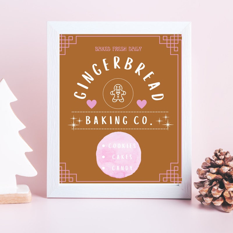 Gingerbread Wall Art - Etsy