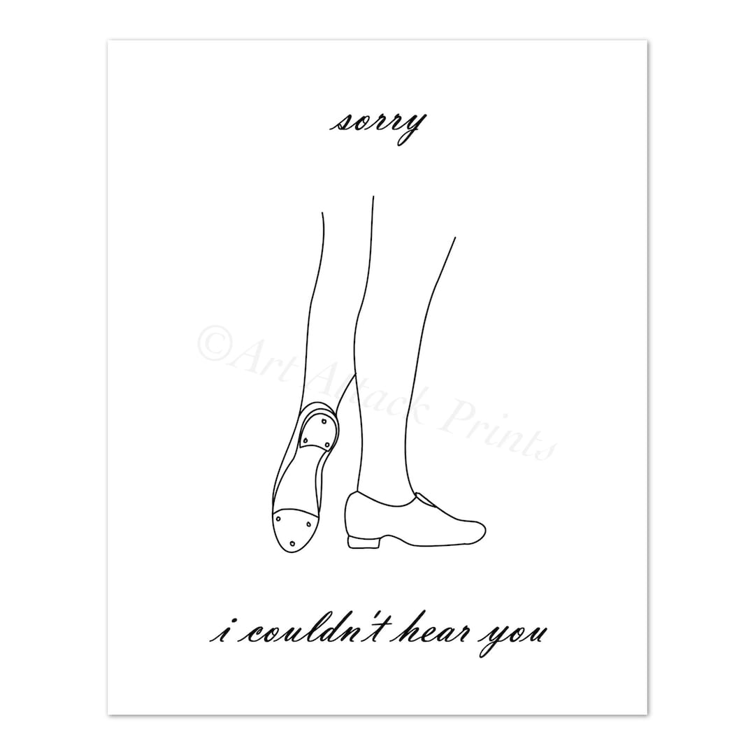 Minimal Tap Print, Dance Print, Dancer Art, PNG Print, Digital Download ...