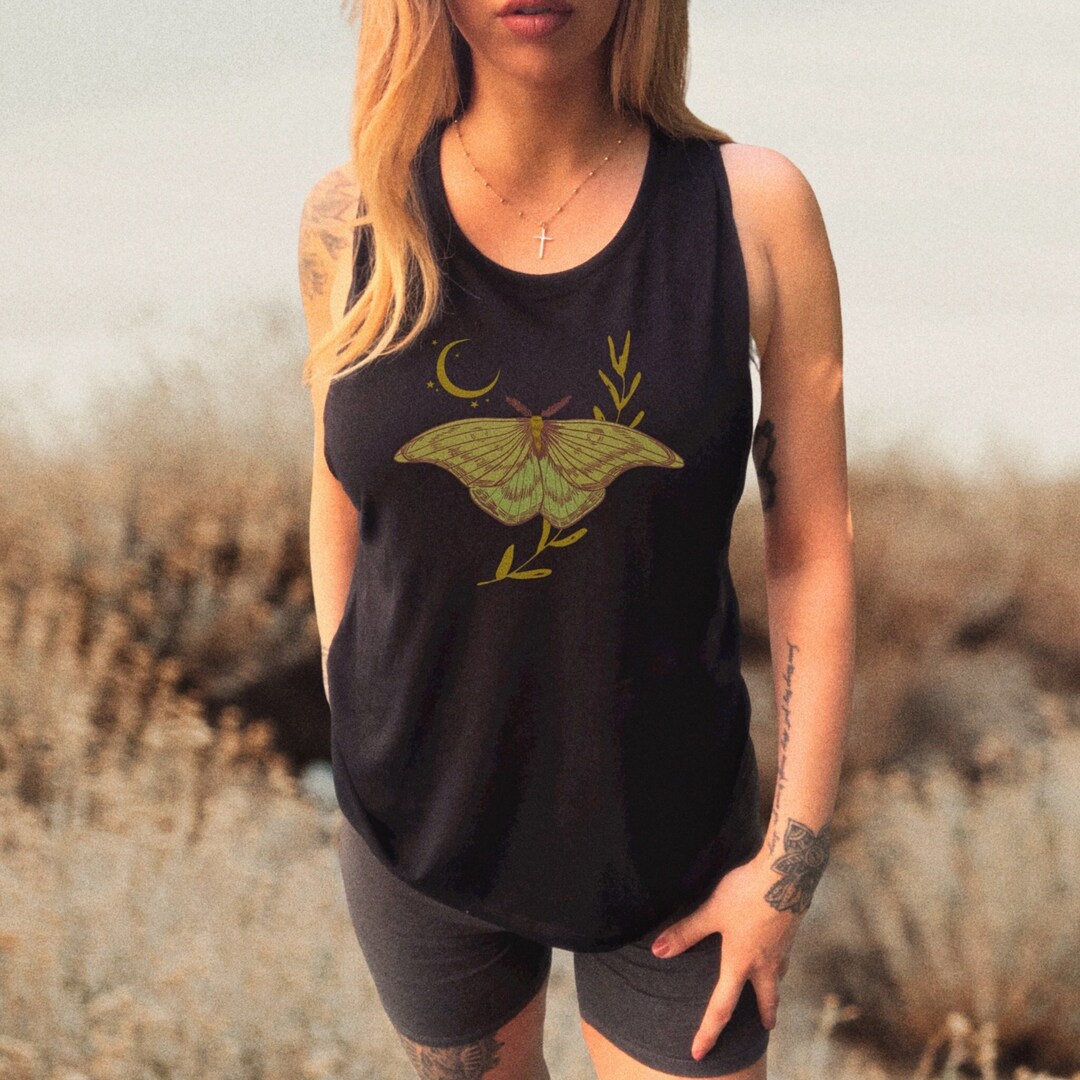 Luna Moth Tank Deaths Head Moth Death Head Moth Naturecore Cottagecore ...