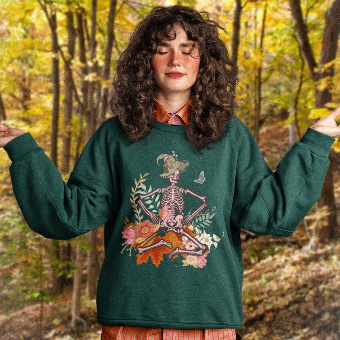 Cottagecore Clothes Mushroom Clothing Plant Sweatshirt Goblincore ...