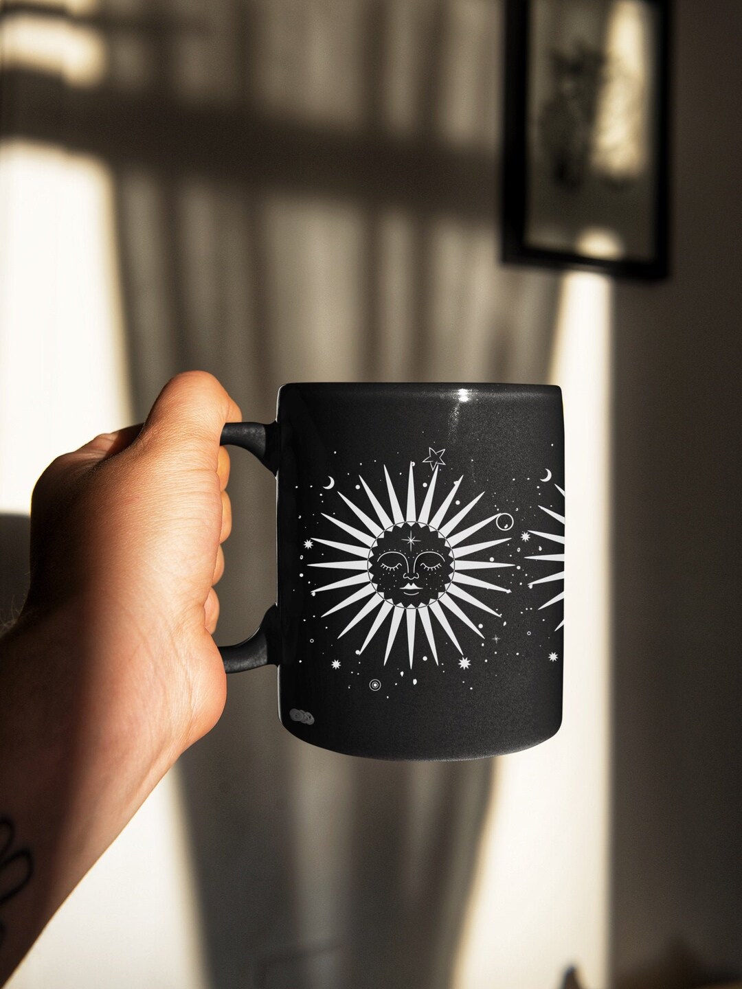 Sacred Geometry Art Tarot Art Celestial Mug Witch Mug Mystical Mug Goth ...