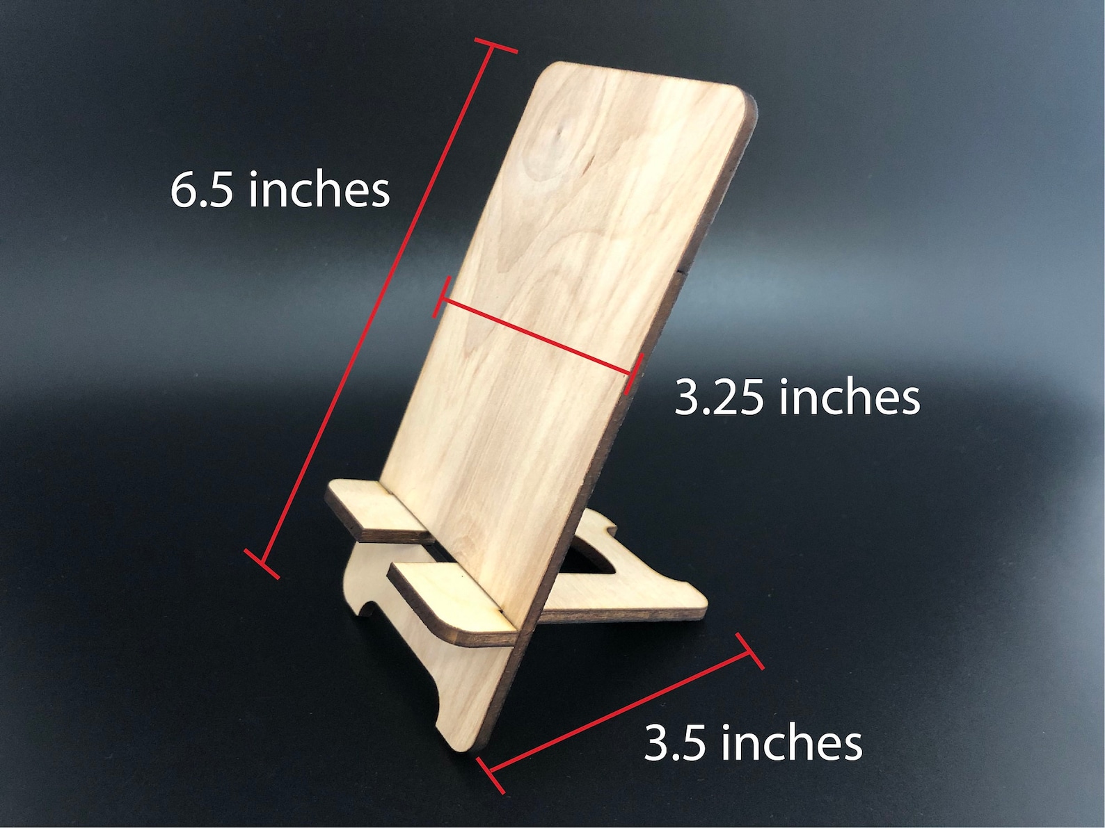 Initial Wooden Phone Stand With Flower Overlay Monogram - Etsy