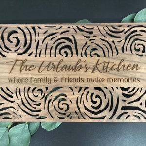 Wood Casserole Trivet | Custom Engraved | Laser Cut Walnut Trivet ...