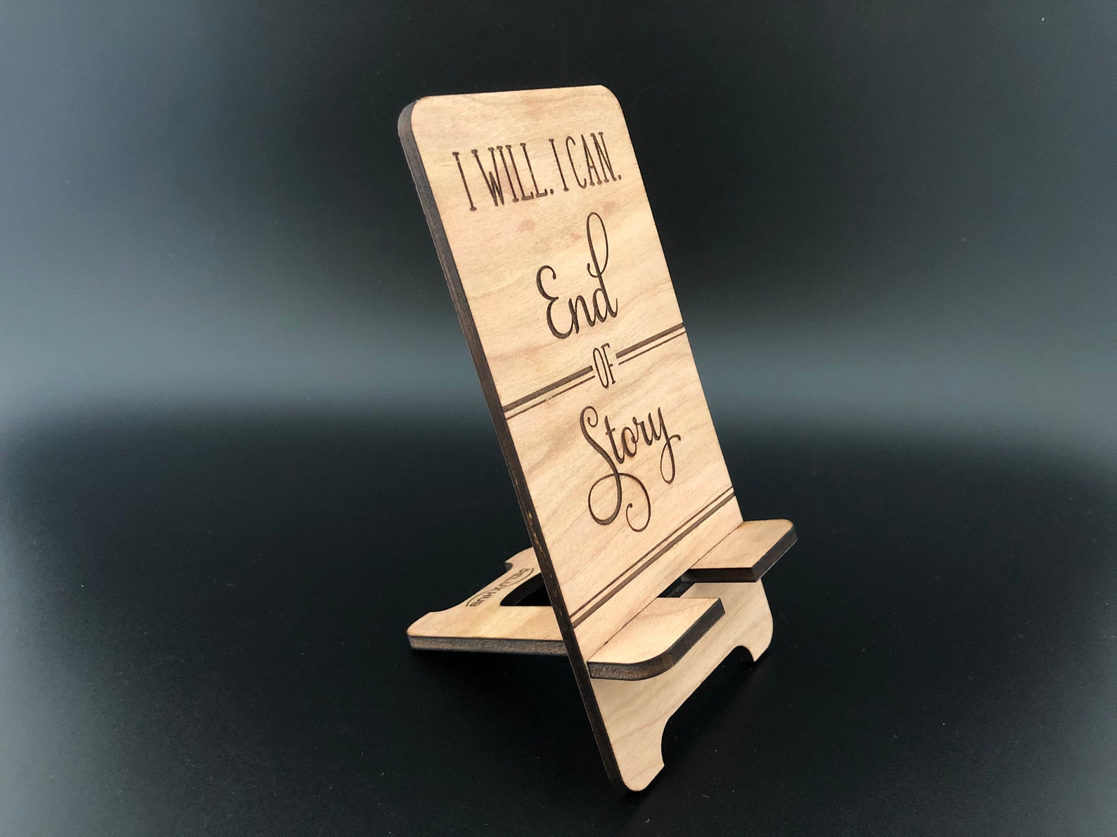 Wooden Phone Stand Customized Laser Cut and Engraved - Etsy