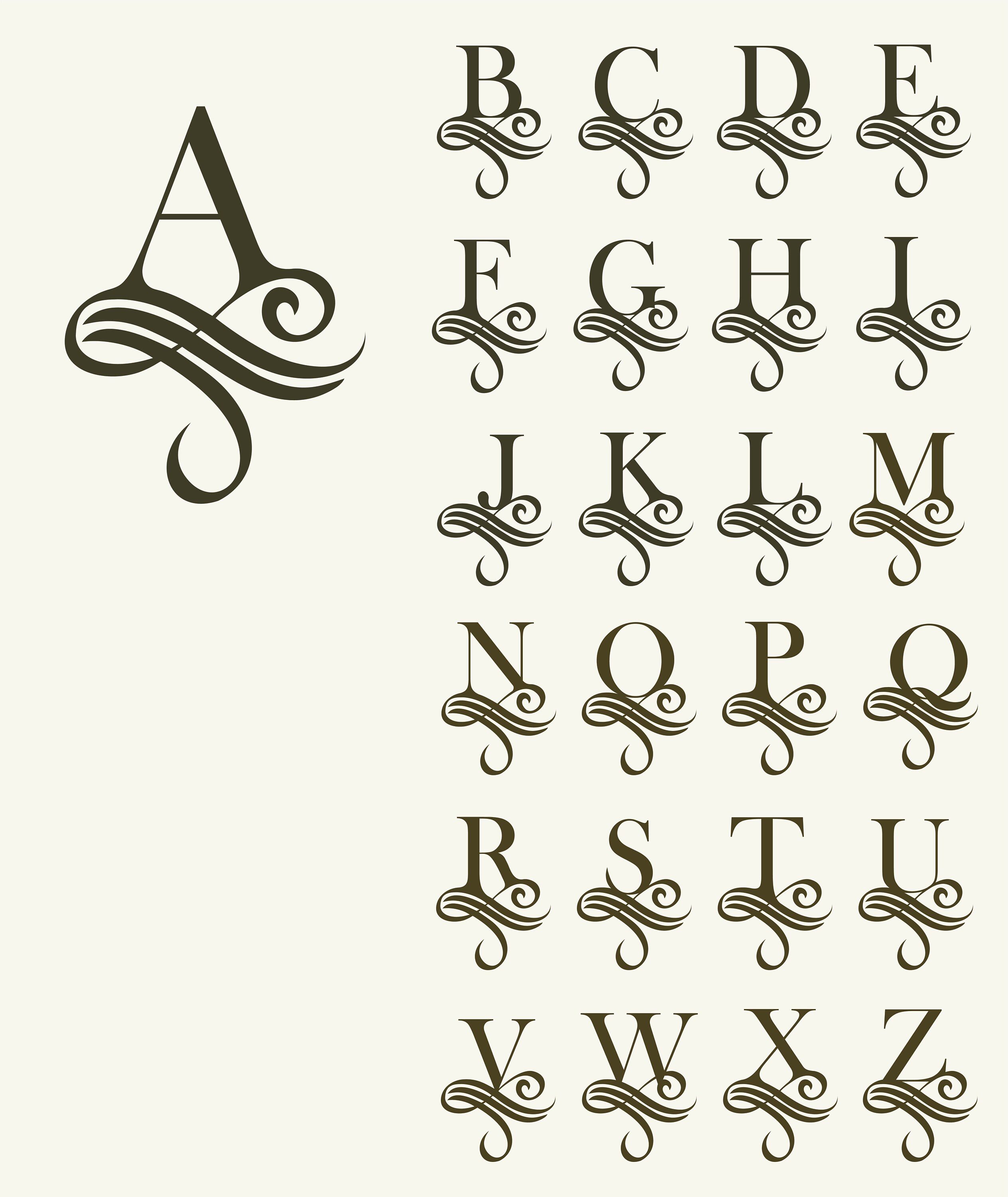 Fancy Initial Wooden Phone Stand Customized Monogram | Etsy