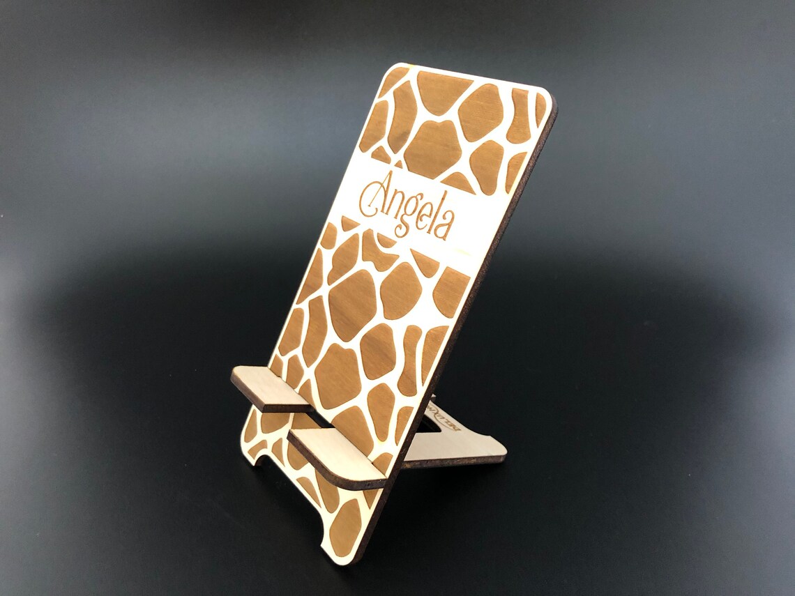 Acrylic Phone Stand Customized Laser Cut and Engraved - Etsy