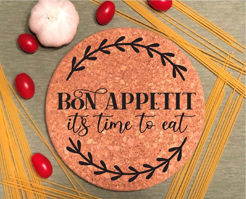 Custom Engraved Cork Trivet, Personalized Kitchen Gift, Table Protector ...