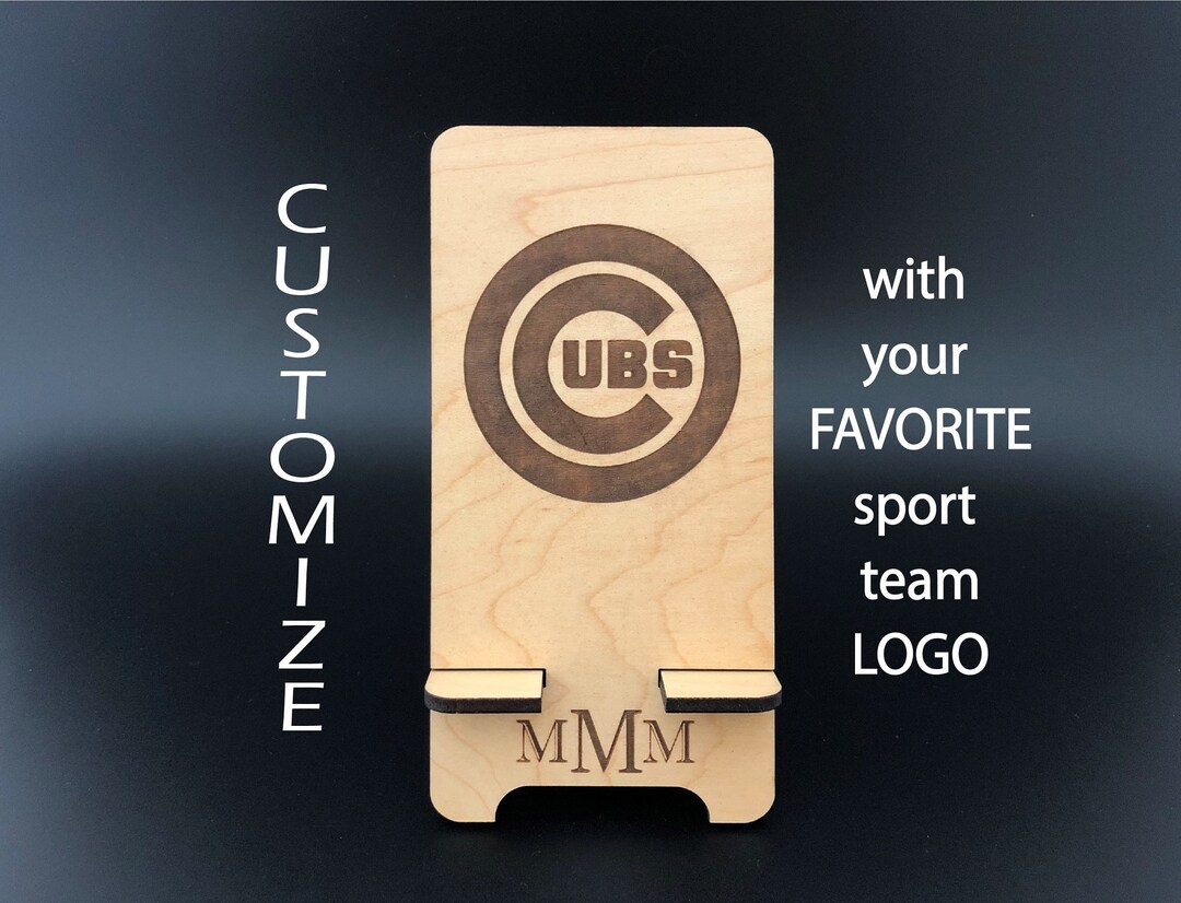 Custom Laser Cut Wooden Phone Stand: Personalized Sports Team Dock - Etsy