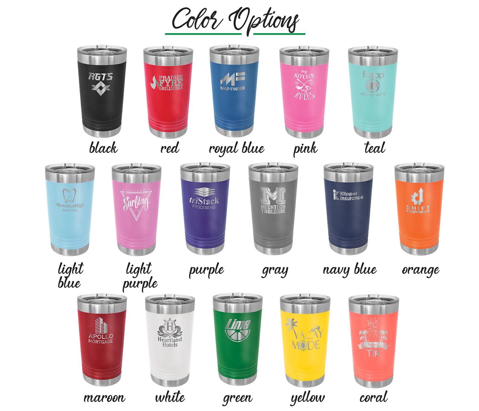 Custom Laser Engraved Travel Mug: 16 Oz Stainless Steel Tumbler - Etsy