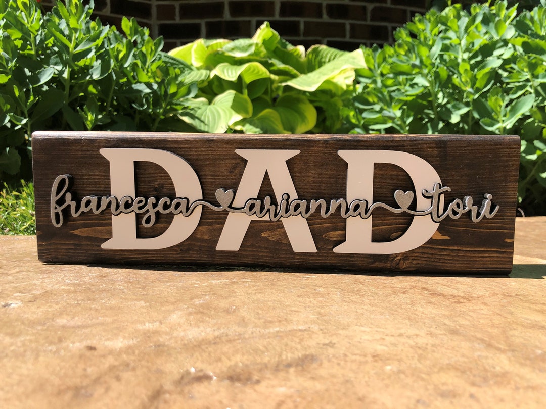 Custom DAD Shelf Sign | Father’s Day Gift | Unique Personalized Gift ...