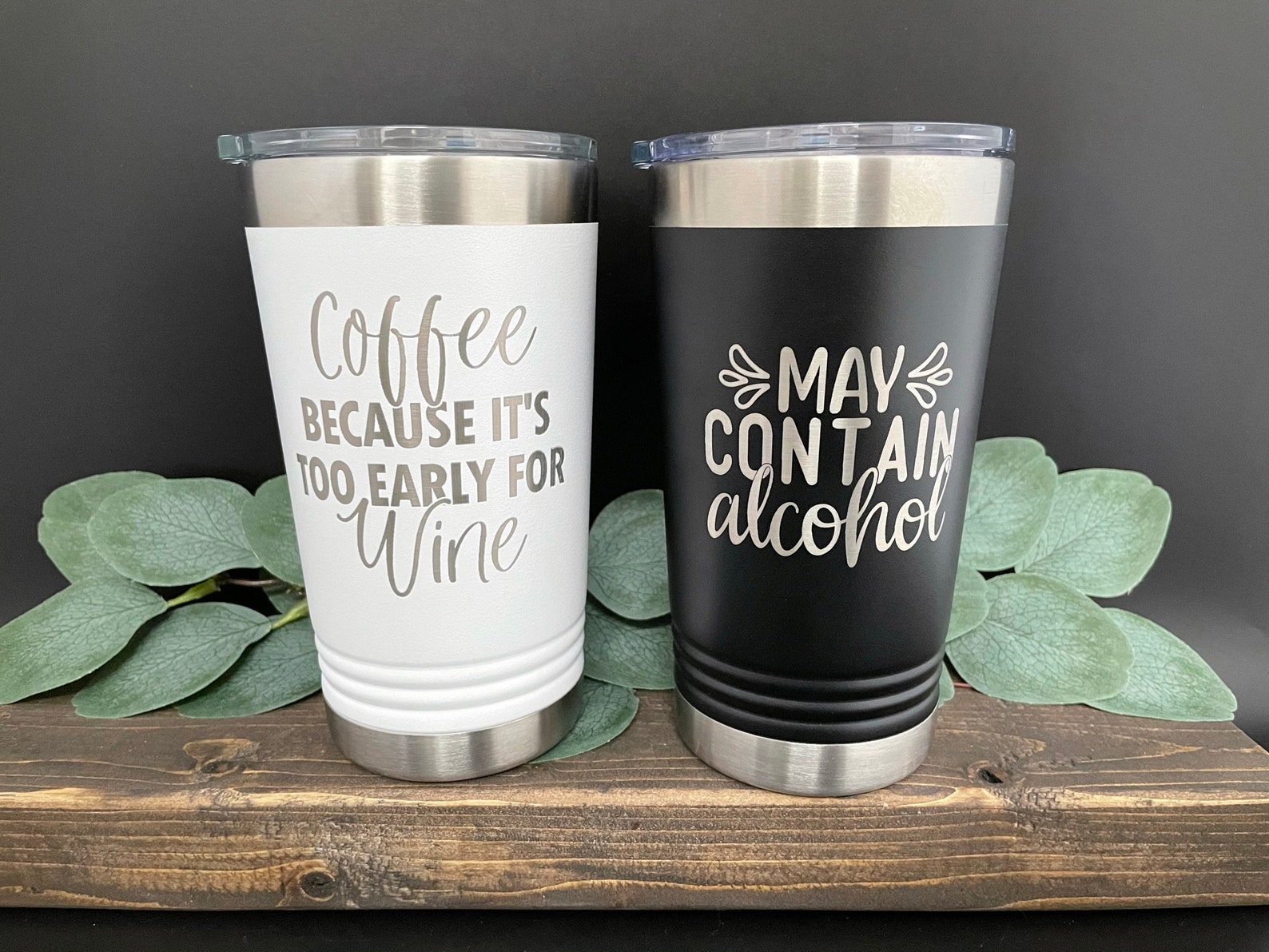 Custom Laser Engraved Travel Mug Stainless Steel 16 Oz. | Etsy