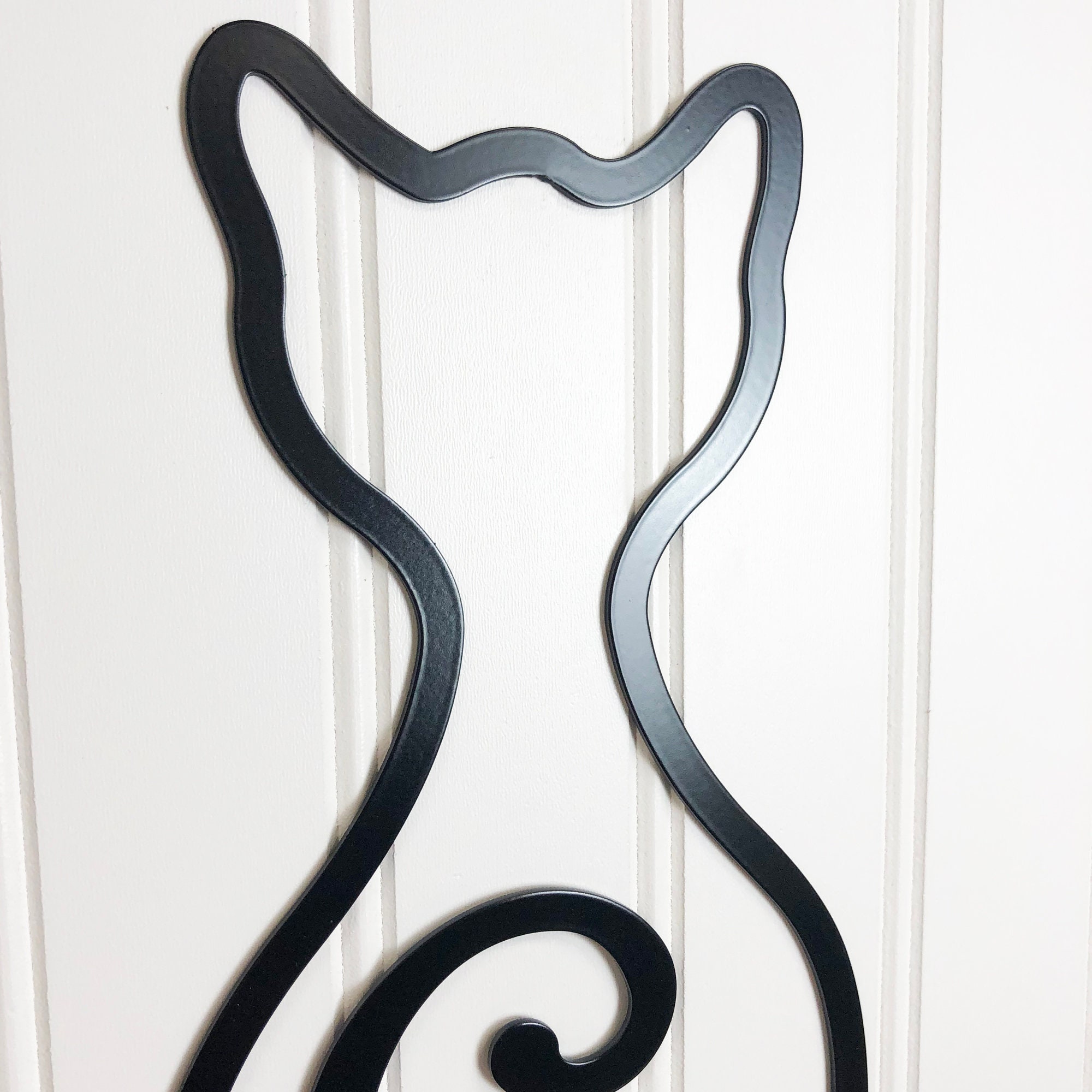Cat Outline Metal Wall Art Cat Wall Decor Metal Cat Wall - Etsy