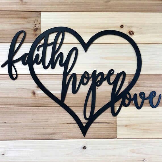 Love,Faith,Hope,Family heart sign Wall Hangings Home Décor etna.com.pe