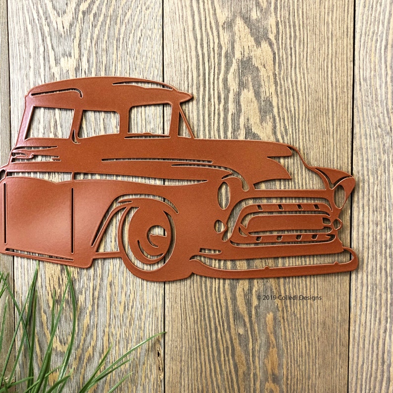57 Chevy Truck Metal Wall Art Metal 57 Chevy Sign 57 Chevy | Etsy