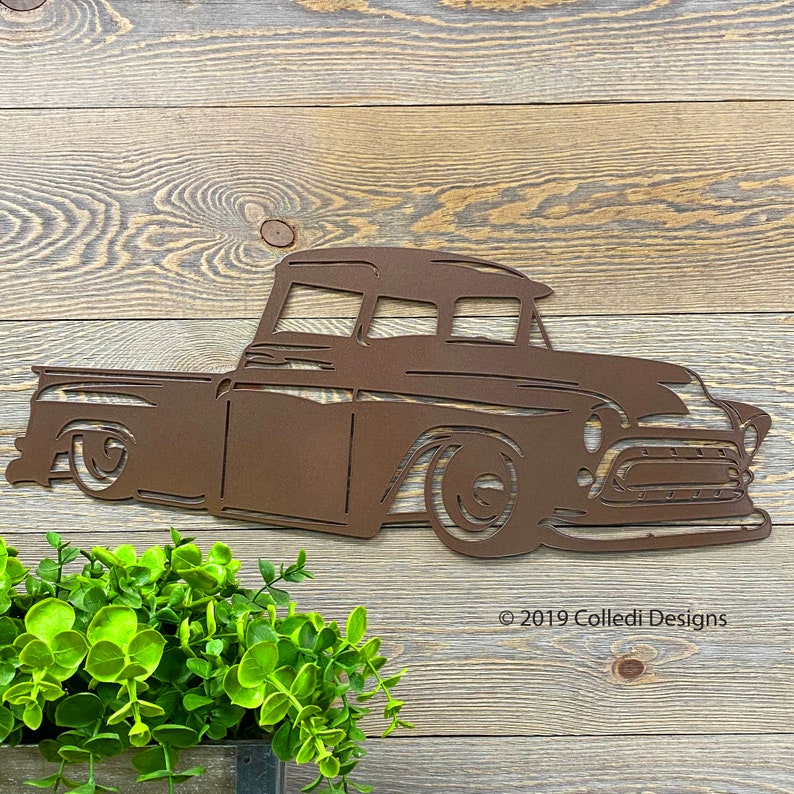57 Chevy Truck Metal Wall Art Metal 57 Chevy Sign 57 Chevy | Etsy