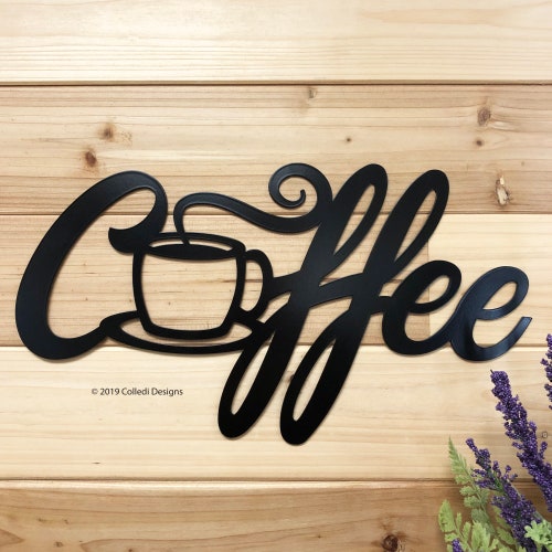 Coffee Bar Sign Metal Coffee Sign Coffee Bar Sign for | Etsy