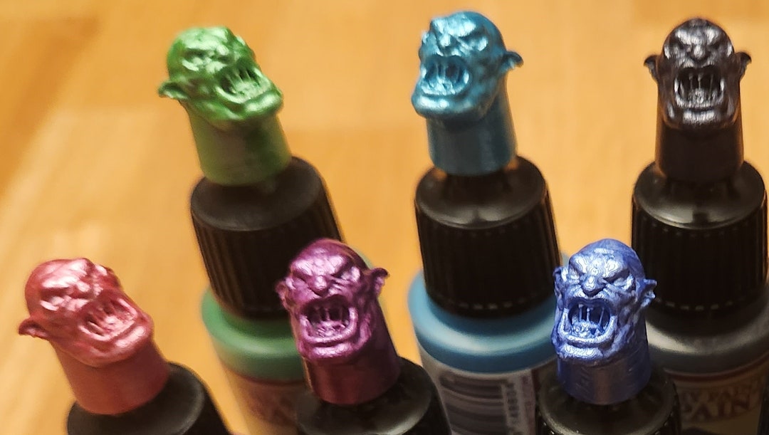 100 Pcs VALUE PACK 3D Printed Dropper Paint Bottle Topper - Etsy