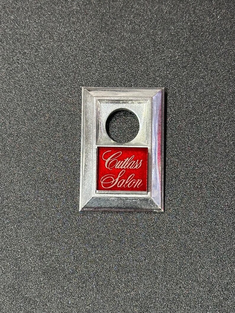 Oldsmobile Cutlass Calais ONLY Trunk Lock Cover Insert Emblem ...