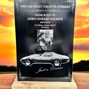 Laser Engraved Car Show Display Sign | Aluminum Car Show Sign ...