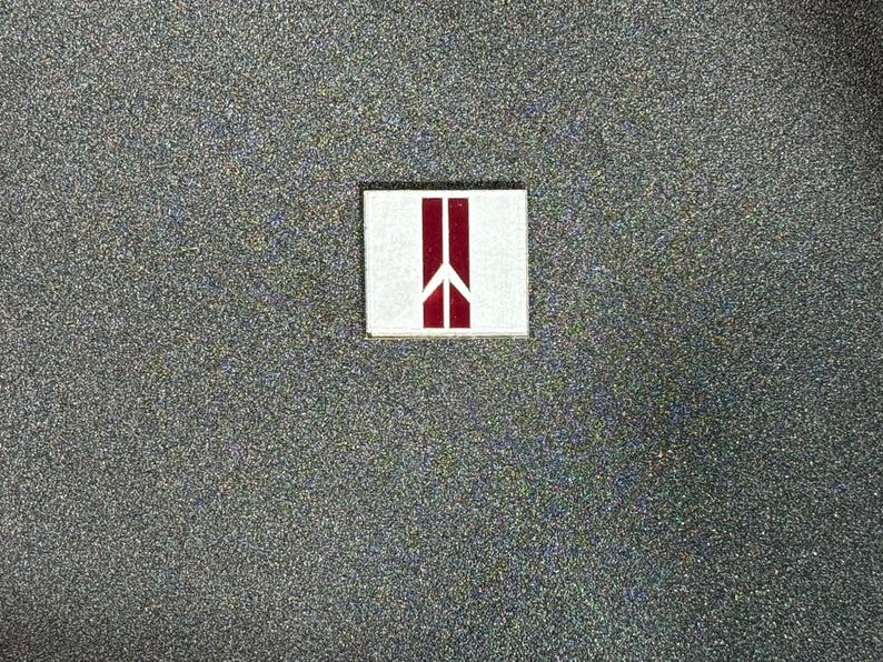 Oldsmobile Rocket Trunk Lock Cover Insert Emblem Reproduction Red ...