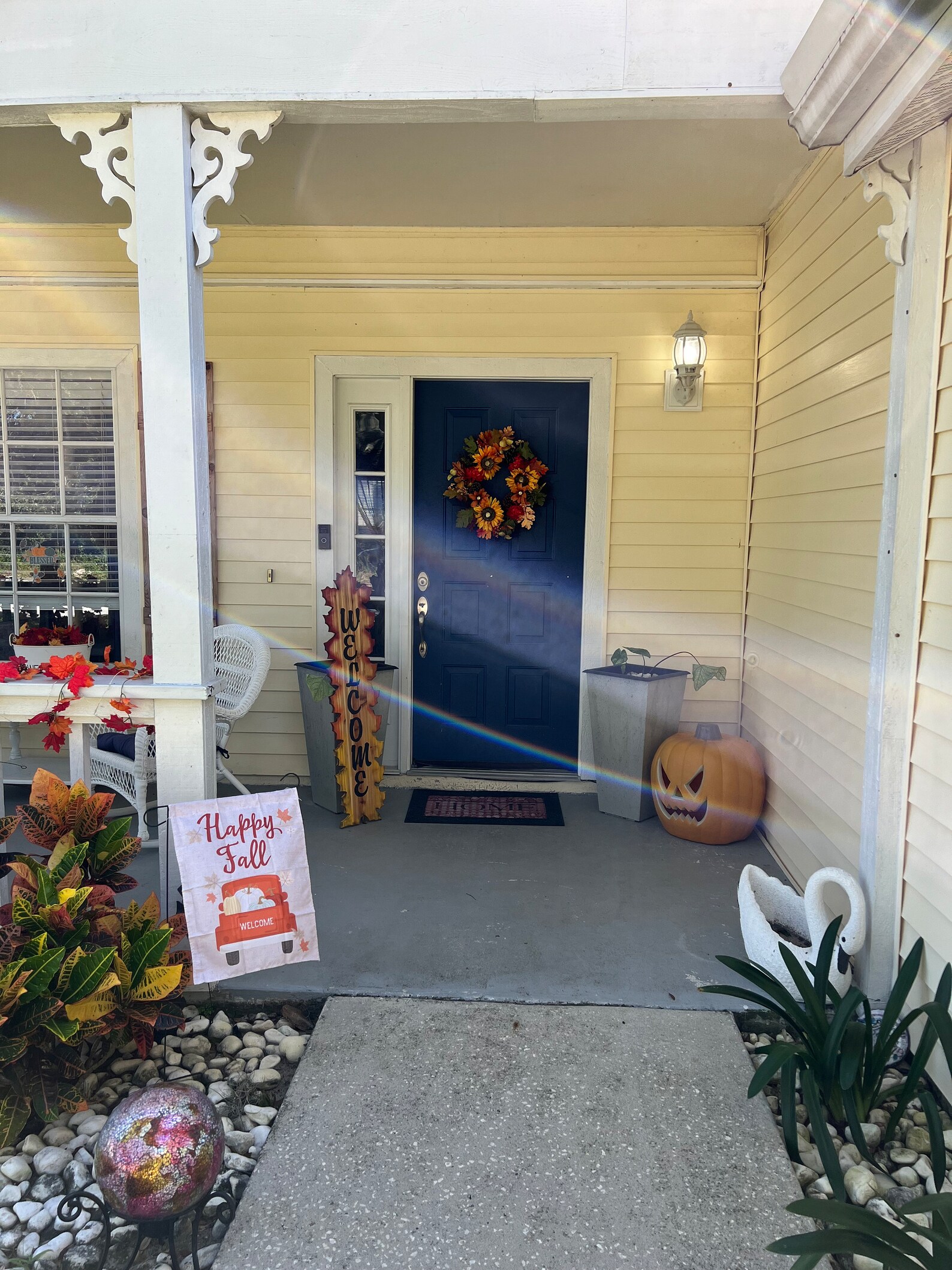 Fall Leaves Welcome Cedar Sign Custom Wood Home Sign Wall Art Custom ...