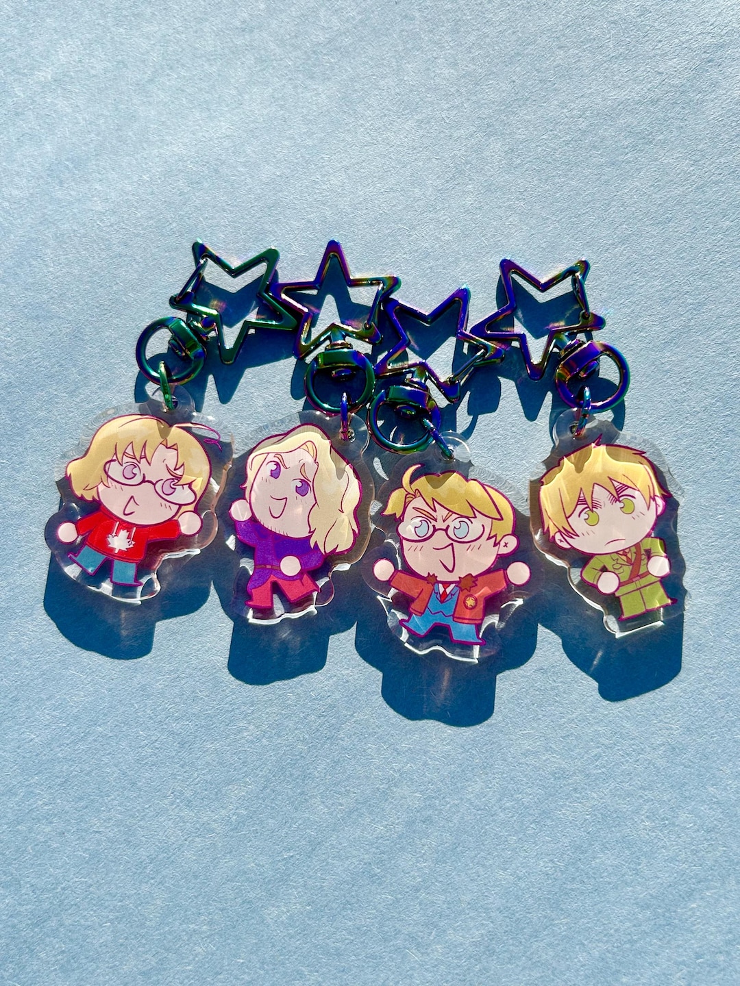 Hetalia F.A.C.E. Family 1.5" Charm - Etsy