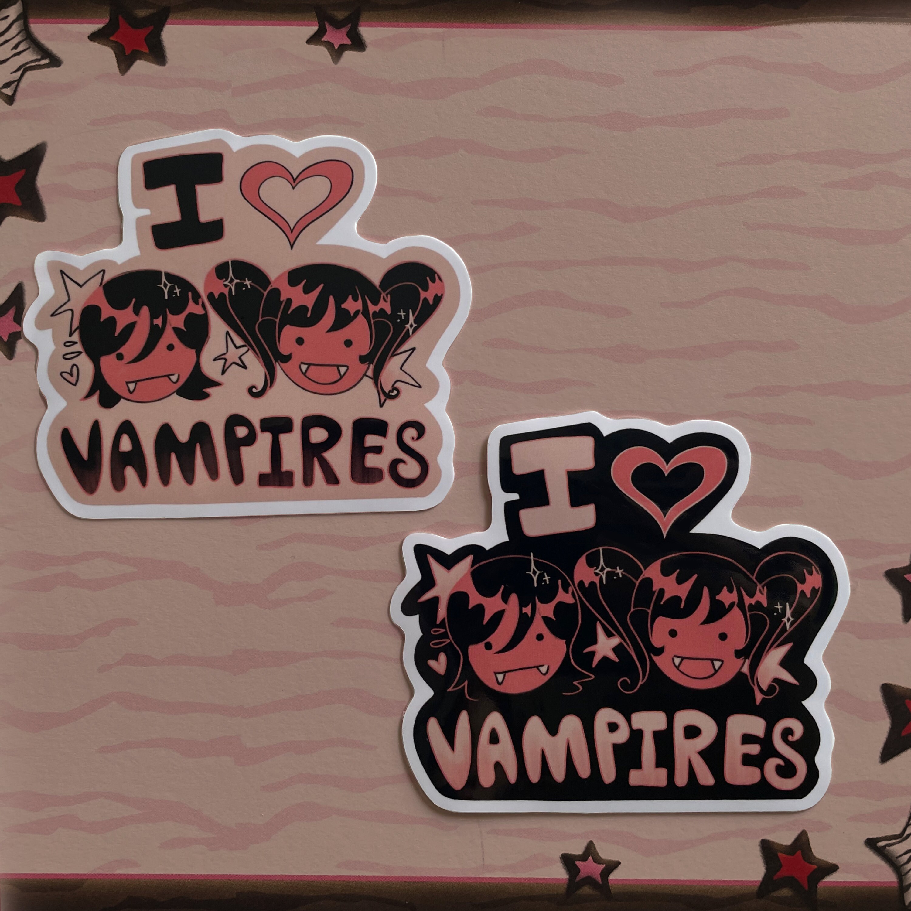 I Heart Vampires Sticker - Etsy