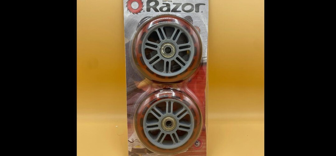 Razor 98mm Wheels With Bearings Set of 2 Red Item # 134932-RD Scooter ...