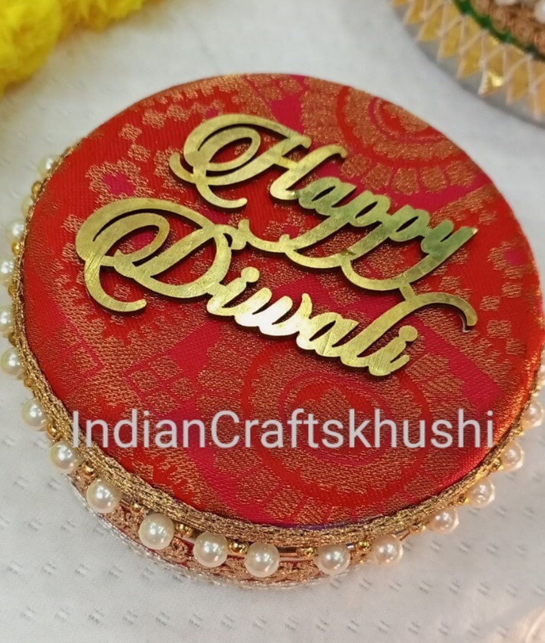 10x Moti Sweet Dry Fruit Box-bulk Diwali Gifts-thamboolam-brocade Steel ...