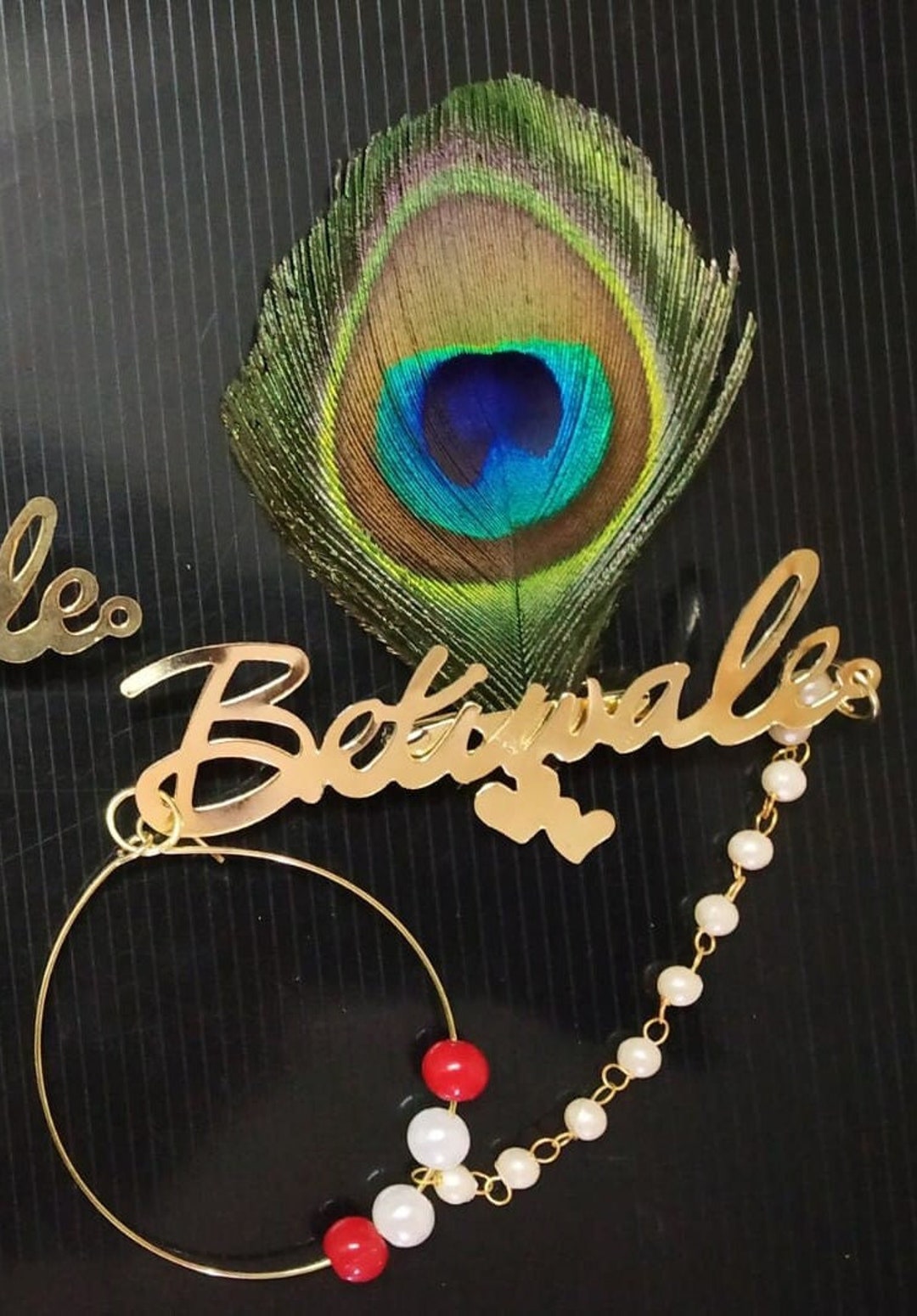 BETIWALE-LADKIWALE Peacock Feather-nose Ring Wedding Brooches Brides ...
