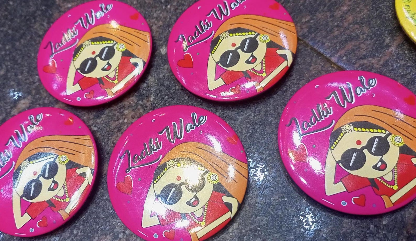 100x Indian Wedding Brooches – Groom's Team Badges, Mehendi Favors ...