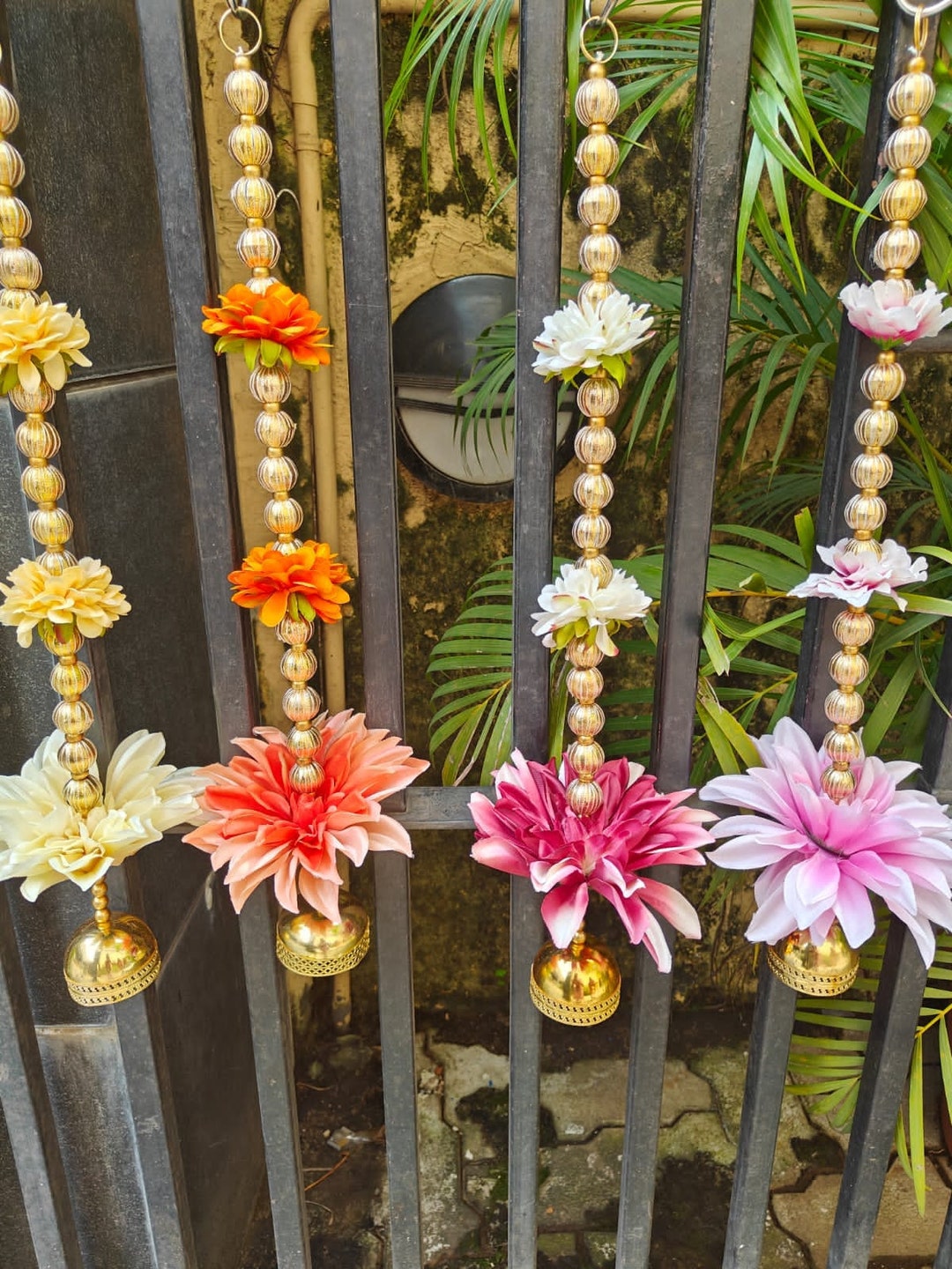 Indian Wedding Decor-floral Flower Decor/pooja Sangeet Mehendi Backdrop ...