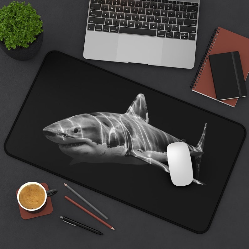 Great White Shark Desk Mat - Etsy