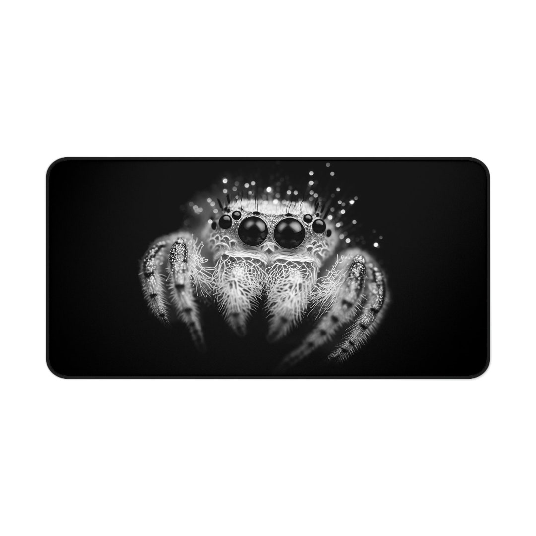 White Jumping Spider Desk Mat - Etsy