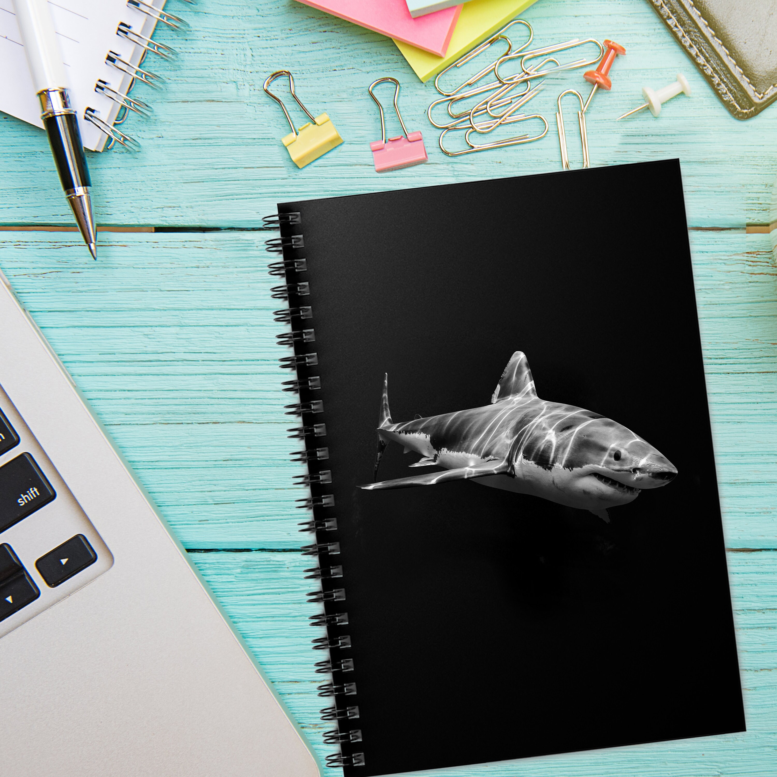 Great White Shark Notebook - Ruled Line - Etsy