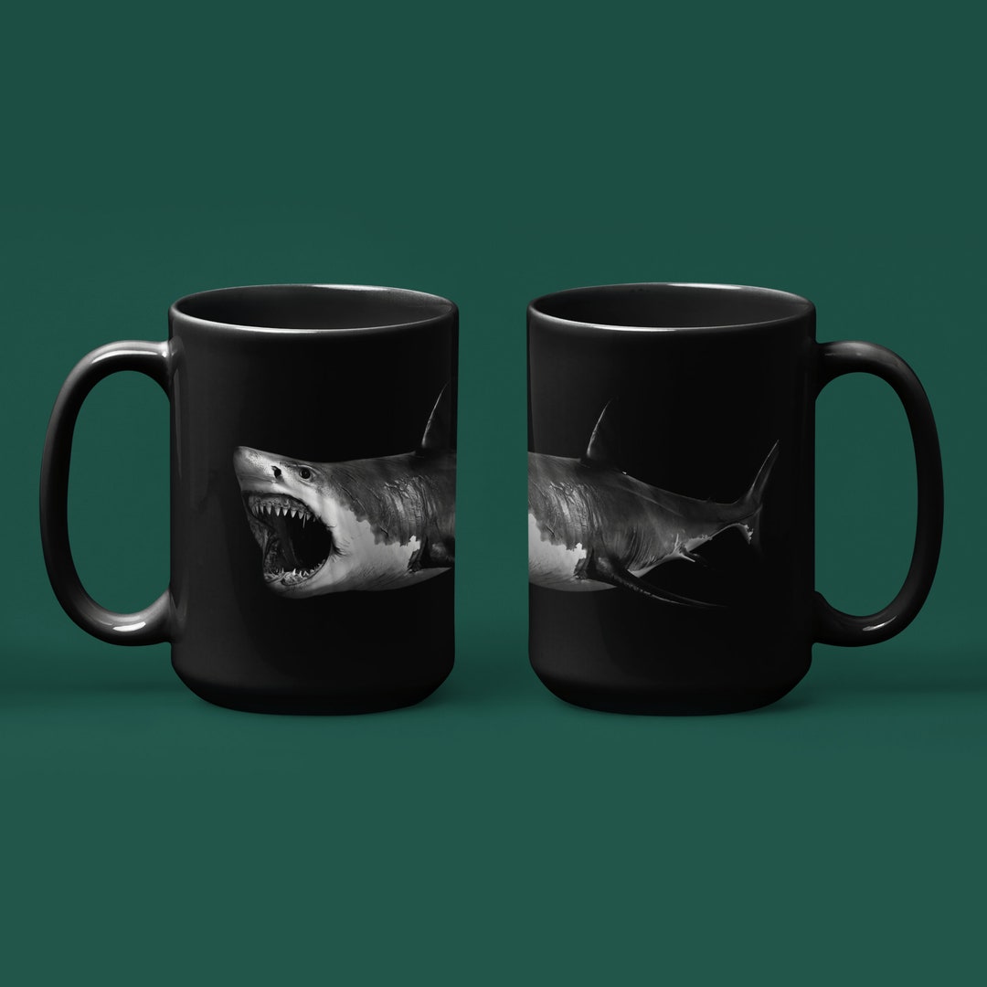 Great White Shark Bite Black Coffee Bug - Etsy