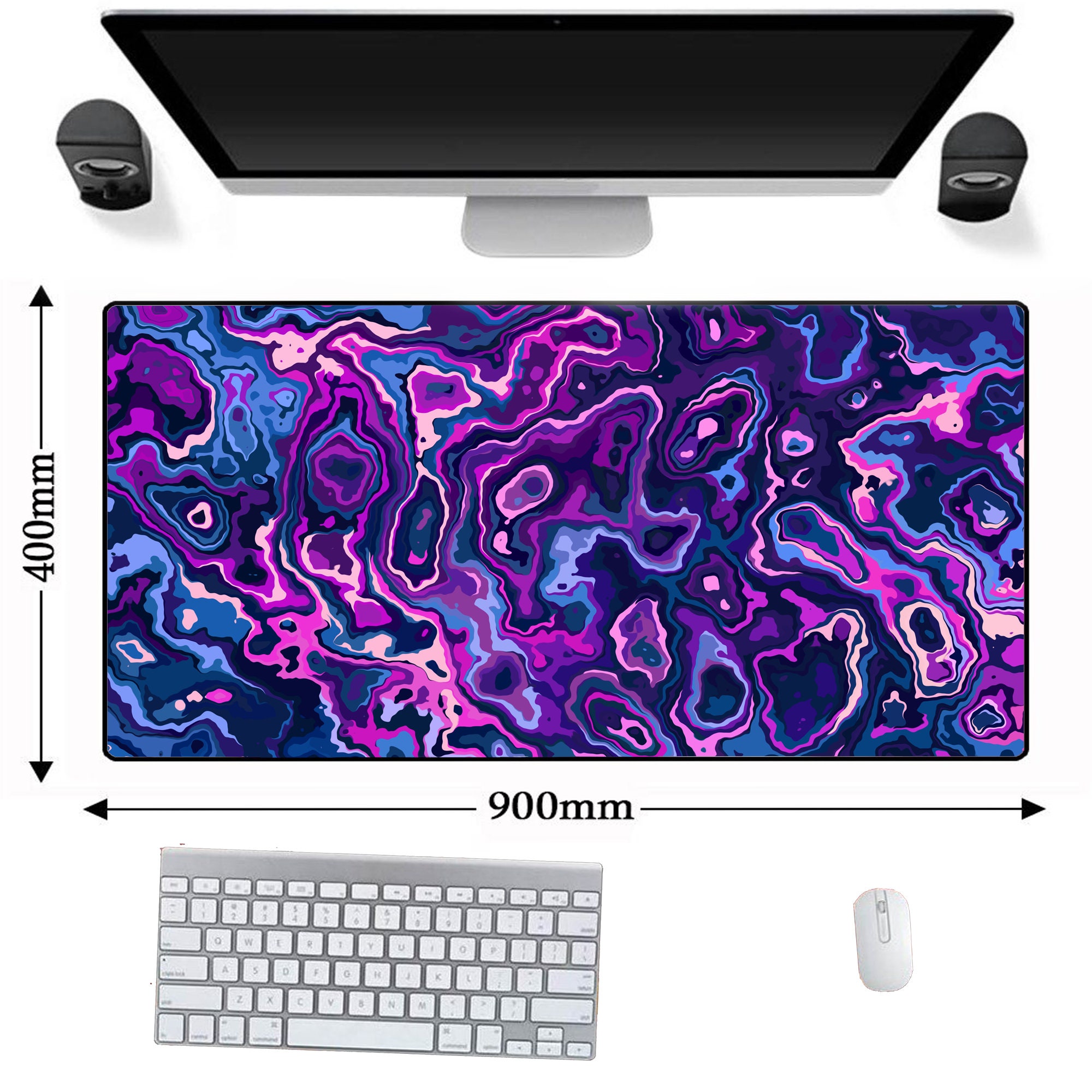 Big Gaming Mousepad 900x400mm Purple Camo Camouflage Girl Gift | Etsy