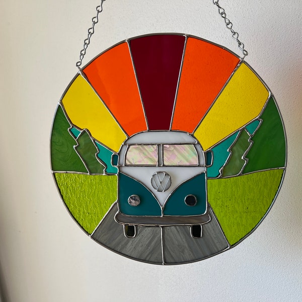 70s Stained Glass - Etsy