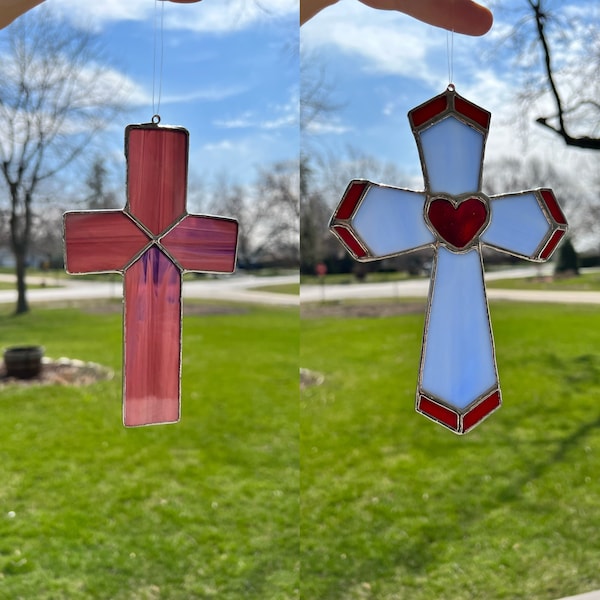 Stained Glass Cross - Etsy
