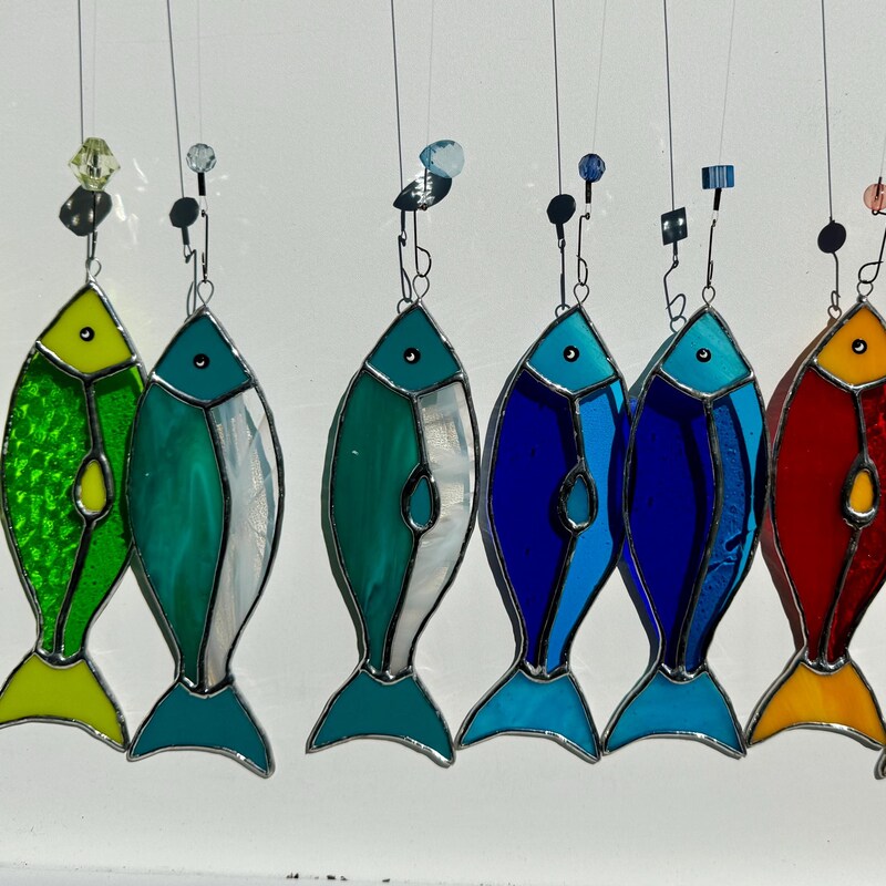 Stained Glass Fish - Etsy