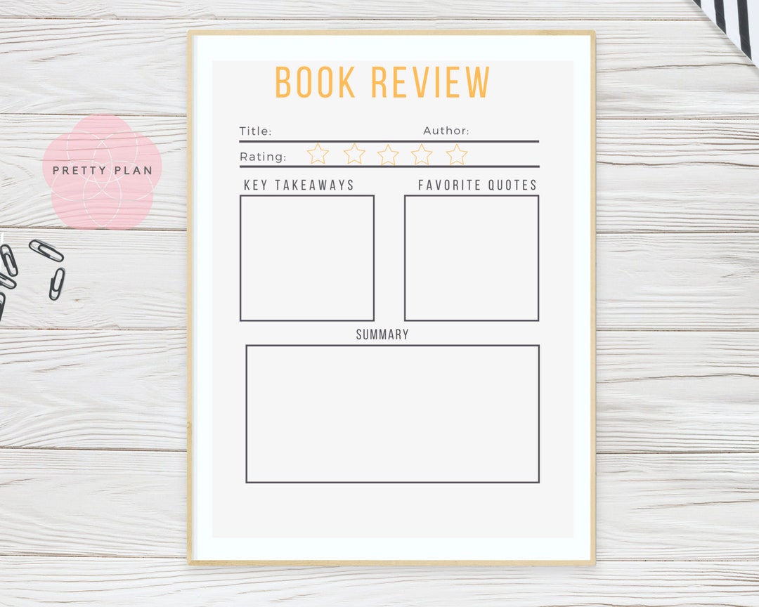 Book Review & Wishlist: Printables for Book Organization INSTANT ...