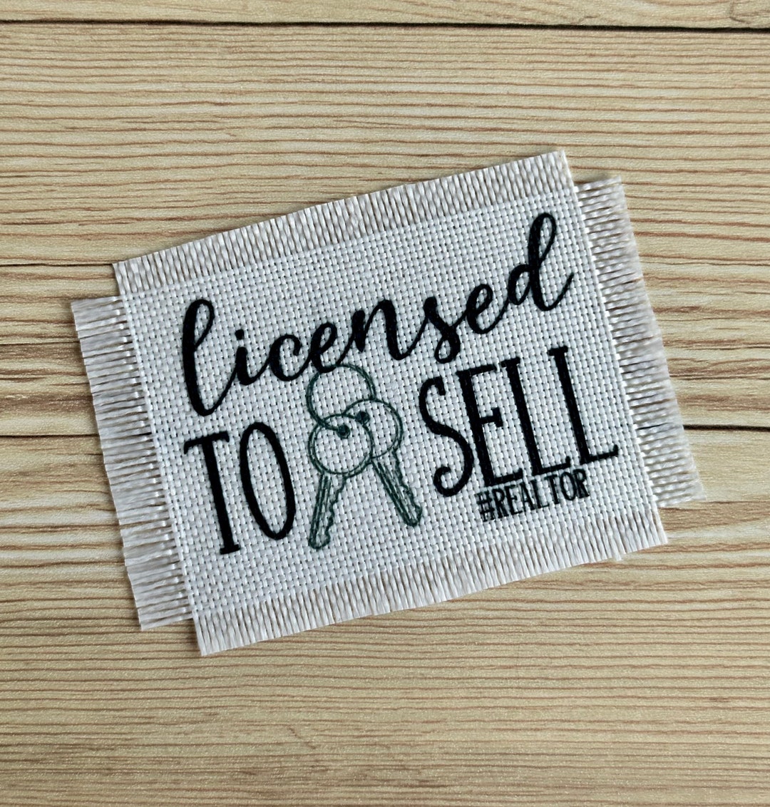Licensed to Sell #realtor Hat Patch - Etsy